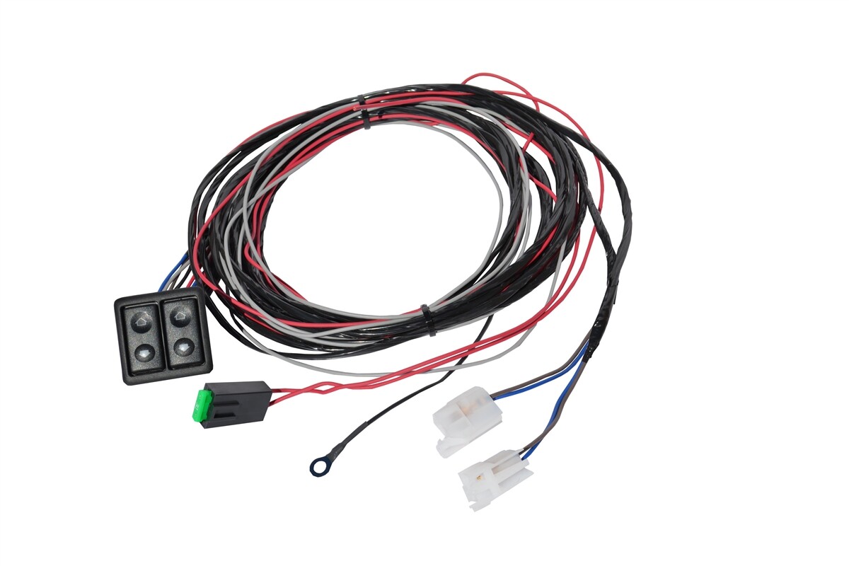 1968-72 El Camino Power Window Kit, Front w/ Black Illuminated Console ...