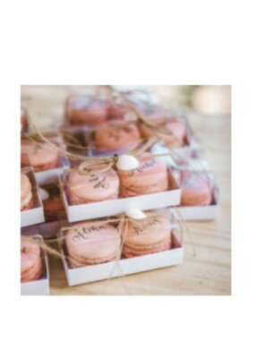 Macaron Boxes with Clear Lids,Macaroons Container Gift Packaging - 100 ...