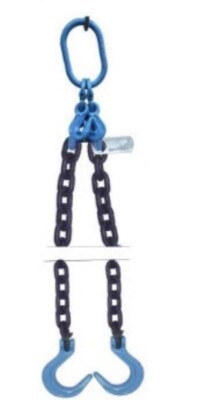 Grade 100 American Made Standard Black 3/8" V Chain/Bridle Foundry Hook ...