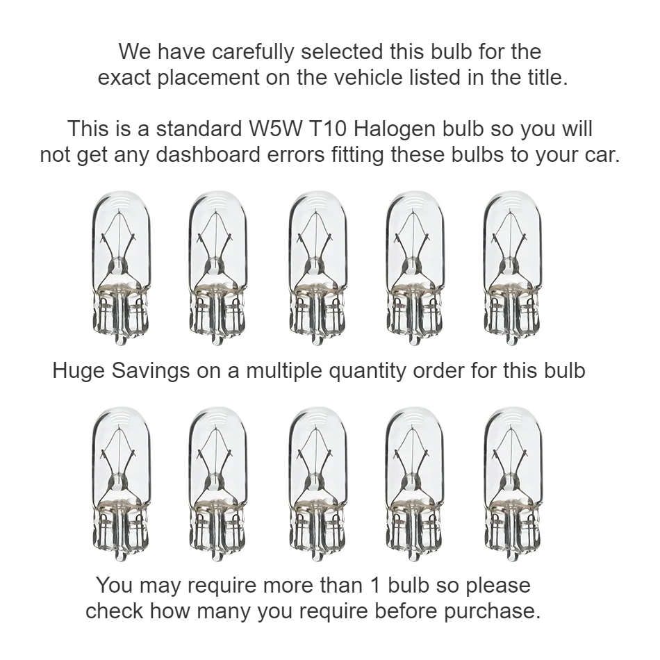 Boot Interior Light Bulb for Audi A3 Sportback S3 quattro 2013 - 2016 ...