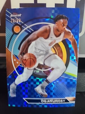 2023-24 Topps Finest Basketball OG Anunoby Blue Checkered Board/99 | eBay