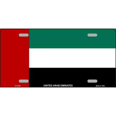 United Arab Emirates Flag Metal Novelty License Plate Tag LP-4169 | eBay