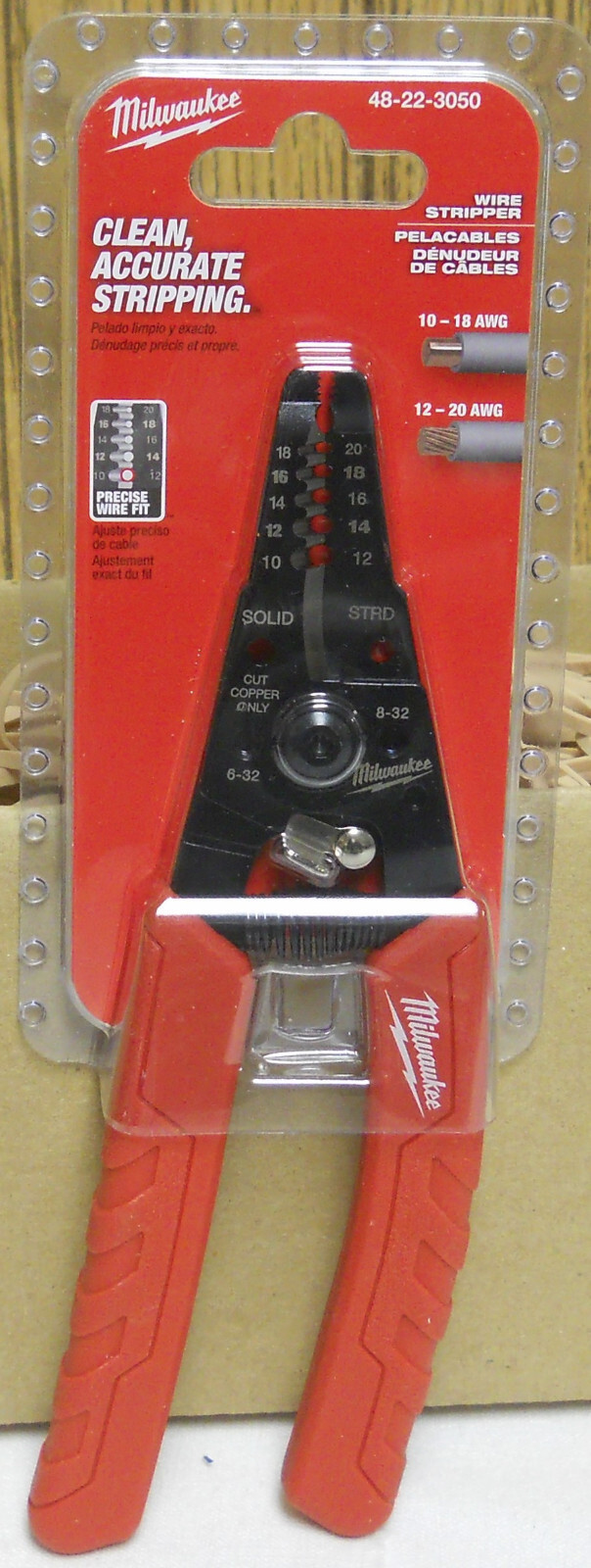 Milwaukee 48-22-3050 Wire Stripper Comfort Grip Clean Accurate ...