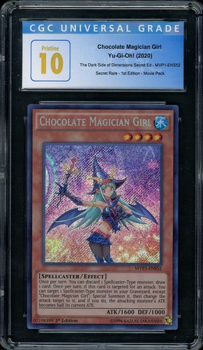 2020 Yu-Gi-Oh! Chocolate Magician Girl 1st Edition DSOD Movie CGC 10 ...