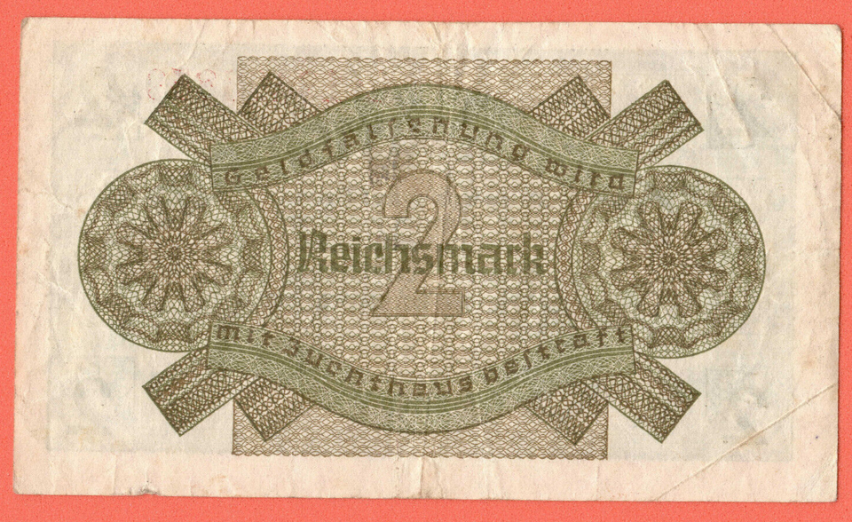 GERMANY OCCUPIED TERRITORIES 2 RM EAGLE W/H SWASTIKA 1940-45s UK 7892 ...