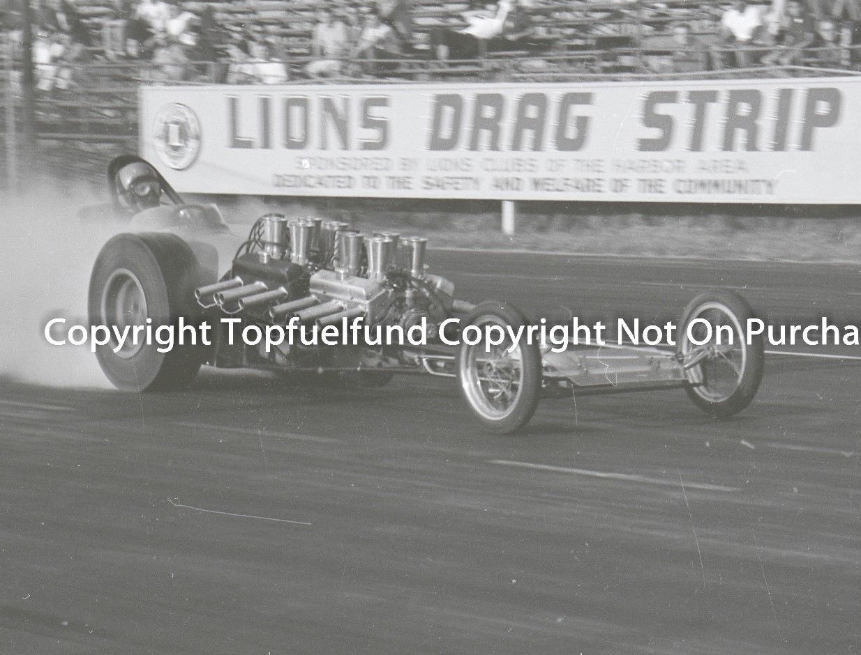 NHRA Dual Engine Dragster 8x10 Vintage Lions Drag Strip Photo | eBay