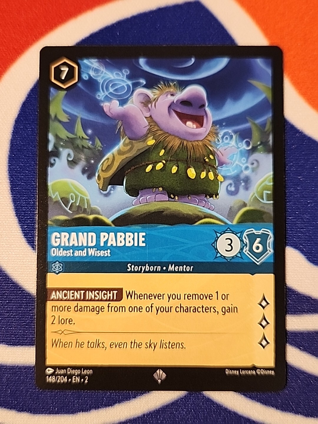 Disney Lorcana Rise Of The Floodborn Grand Pabbie Super Rare 148/204 | eBay