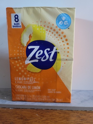 8-Pack ZEST Lemon Peel Agave Bar Soap 3.2oz Bars 816559018904 | eBay