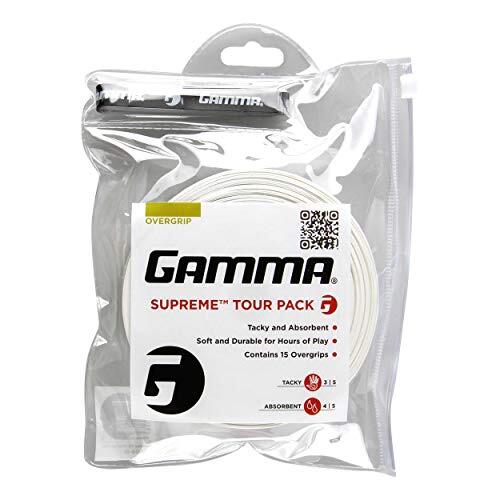 GAMMA Sports Supreme Overgrip for Tennis, Pickleball, Squash, Badminton ...