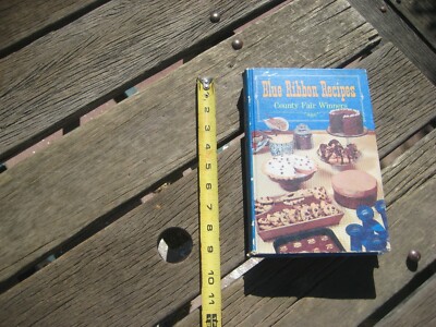 Vintage ** 1968 - BLUE RIBBON RECIPES ** Fine Nice Cookbook County Fair ...