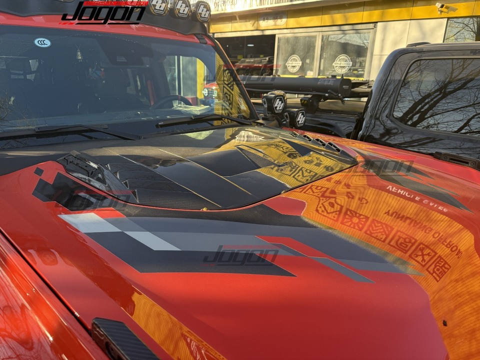 Raptor Real Carbon For Ford Bronco 21+ Raptor Front Hood Vent Bonnet ...