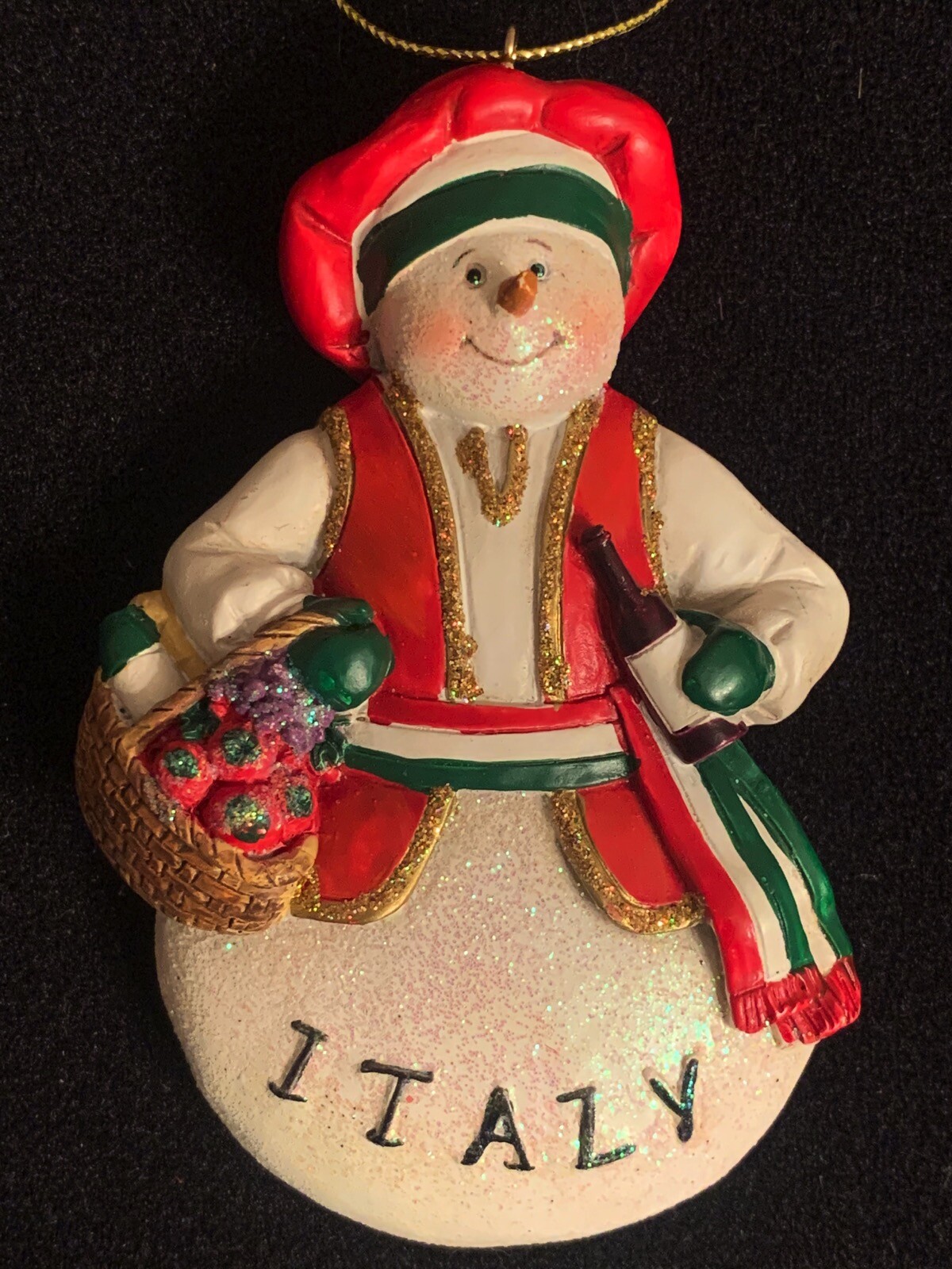 Kurt S. Adler ITALY Snowman Country Italian Ornament | eBay