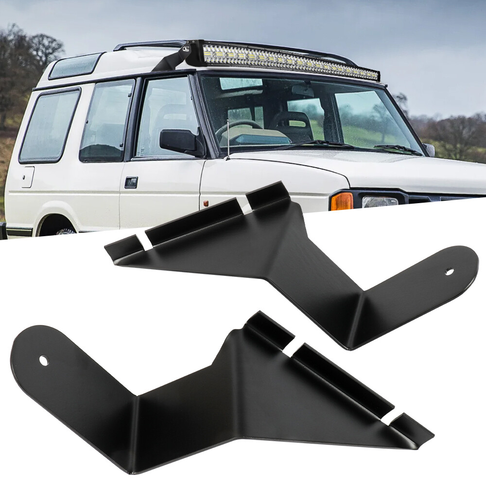 Discovery Led Light Bar Brackets 1 & 2 52'' Curved Mounts Stainless ...