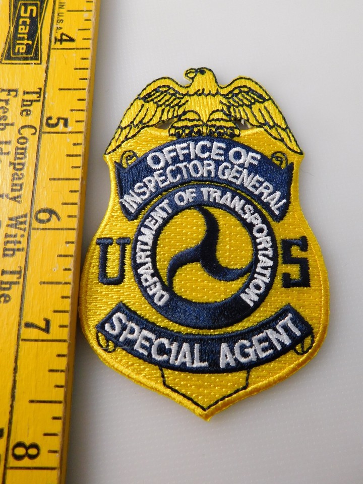 OFFICE OF INSPECTOR GENERAL DEPT TRANSPORT SPECIAL SGENT PATCH SHOULDER ...