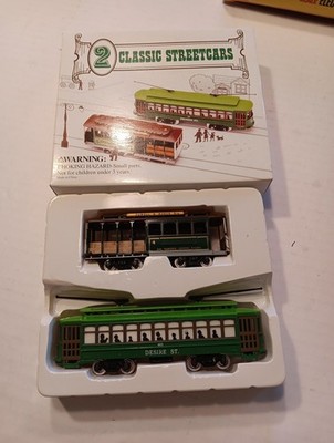 HO Scale, 2 Classic Streetcars, San Francisco Cable Car, Desire Street ...