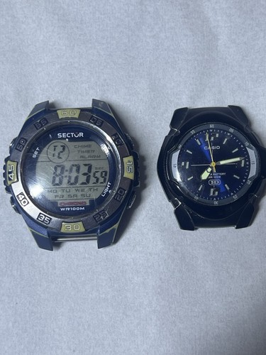 Watch Lot Sector Expander Digital Casio HD MW 600 Working Untested As ...