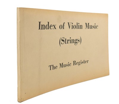 Wayne Wilkins THE INDEX OF VIOLIN MUSIC (STRINGS) | eBay