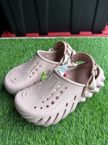 Crocs Echo Clog Pink Clay Argile Rose Unisex Womens Sz 5,6,7 207937-6TY ...