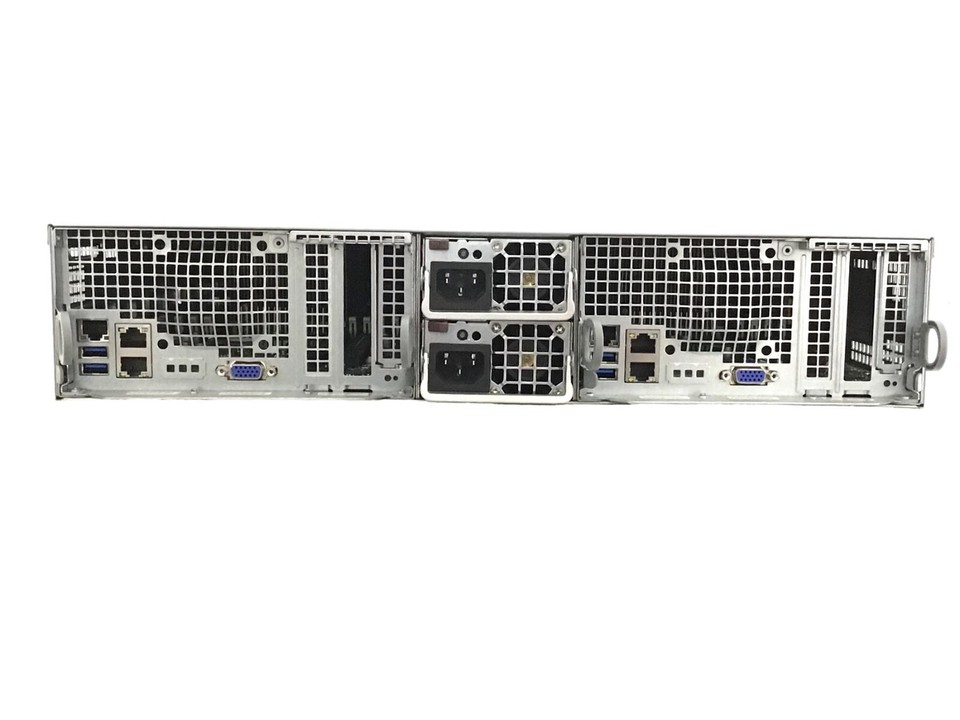 Supermicro 2 Node X10DRT-P Server 8x NVME U.2 Bays 8x U.2 NVME 4x Xeon ...