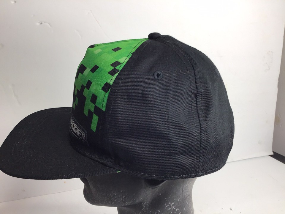 Mojang Minecraft Video Game Ball Cap Adjustable Snapback Preowned | eBay