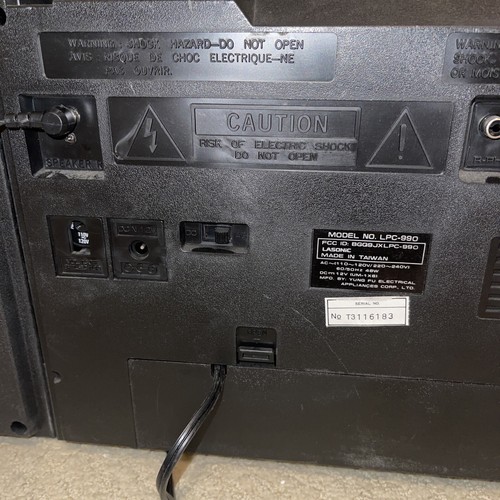 1980s LASONIC LPC-990 VINTAGE BOOMBOX HIGH FIDELITY DETACHABLE SPEAKERS ...