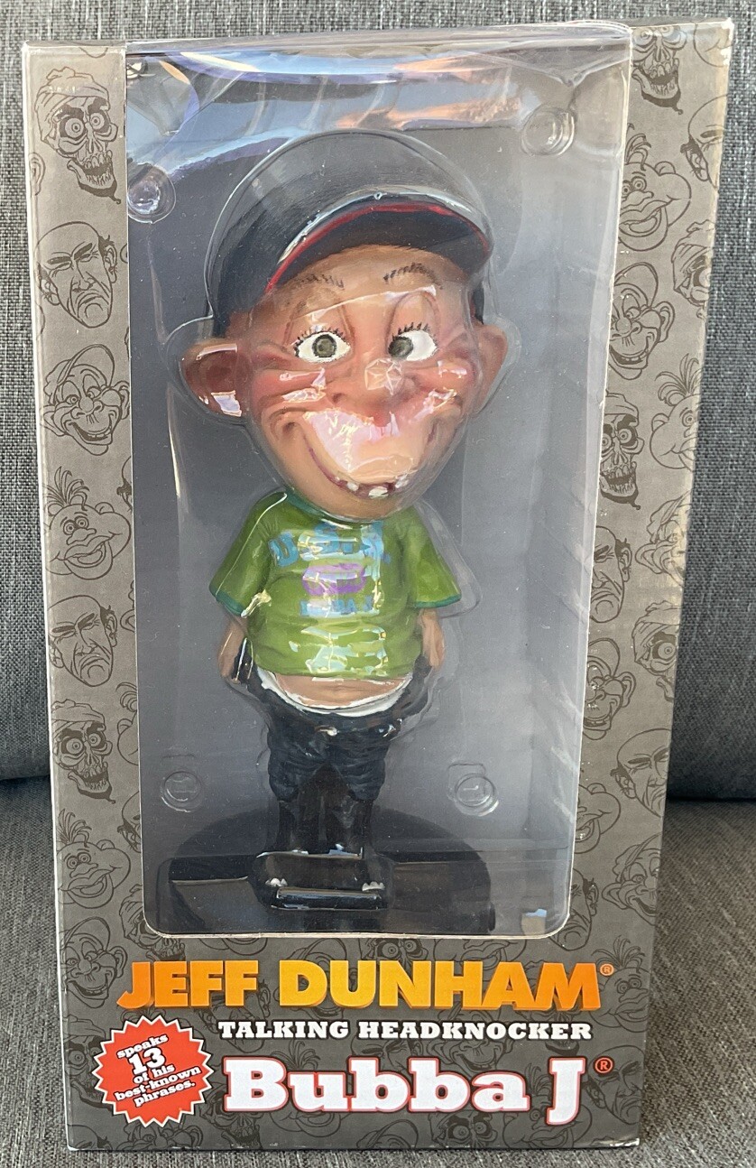 Bubba J Jeff Dunham Talking Head Knocker Bobblehead NIB RARE 13 PHRASE ...
