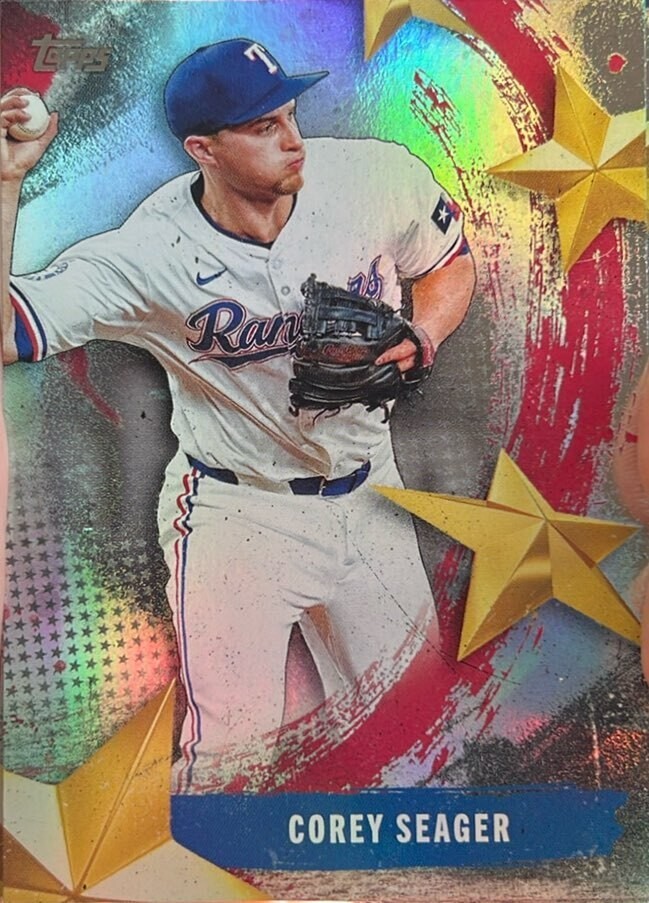 2025 Topps Series 1 - Stars of Mlb Corey Seager #SMLB-14 Gold Foilboard ...