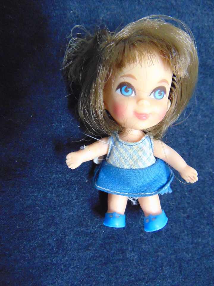 VTG 1966 LIDDLE KIDDLES BABE BIDDLE W/SHOES AND CLOTHES UNCUT HAIR ...