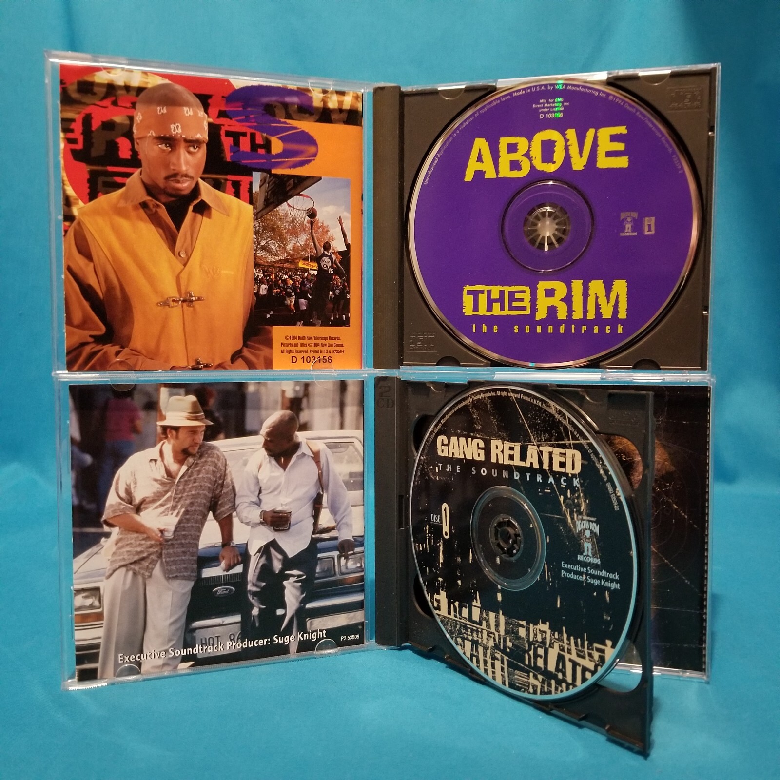 Death Row Records 2 Soundtrack CD Lot Above The Rim Gang Related 2Pac ...