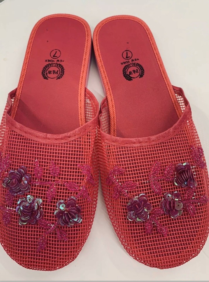 New Women Lady Chinese Mesh Slippers, Assorted Colors and Sizes | eBay