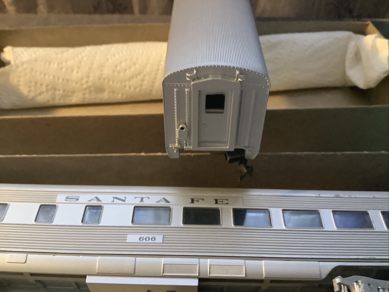 Athearn 1791 & 1801 Santa Fe Passenger Cars # 606 & 3406 HO Scale Used ...