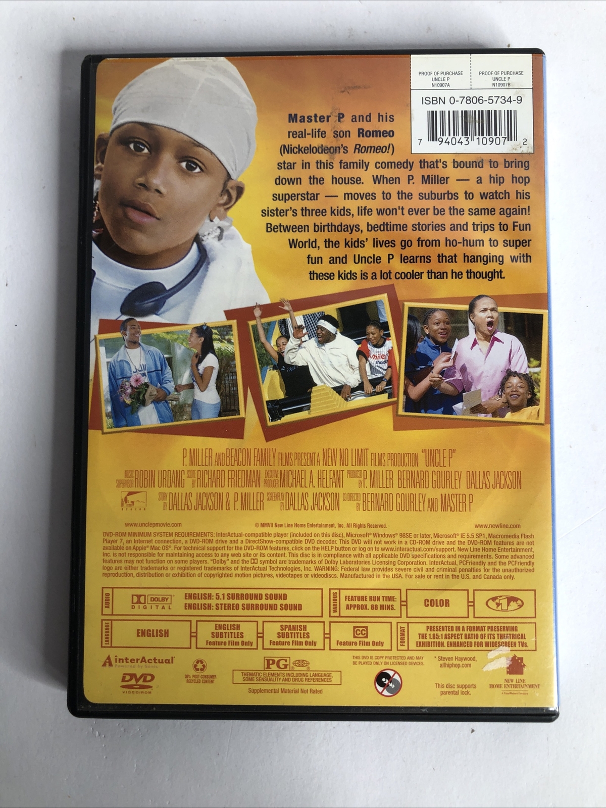 Uncle P (DVD, 2007) Rare OOP Comedy Master P Romeo Cheech Marin Region 1 USA 794043109072| eBay