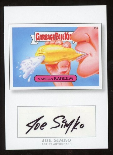 JOE SIMKO Topps GPK Garbage Pail Kids VANILLA KAREENM SIGNED Autograph ...