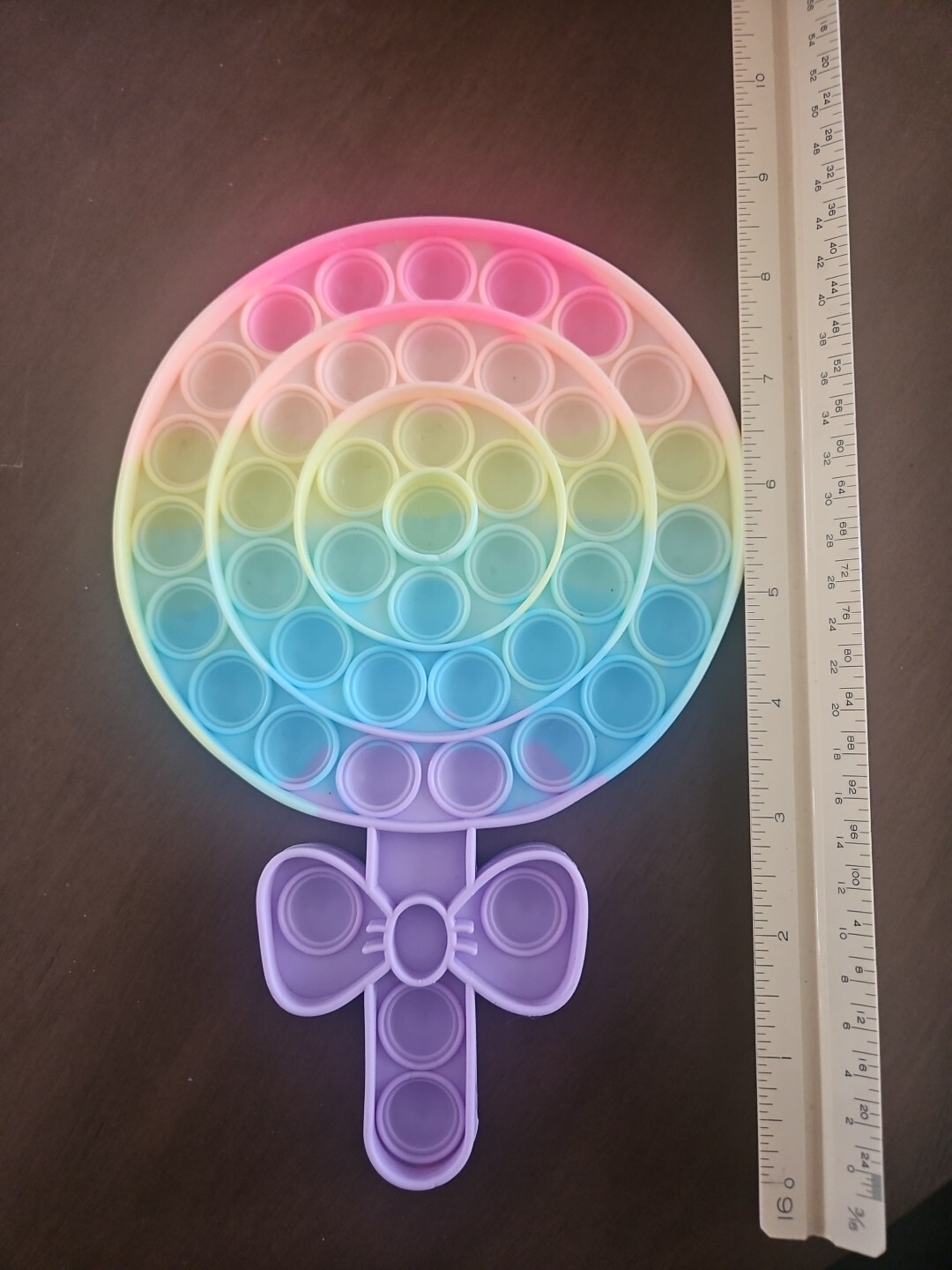 1pc Lollipop Push it Bubble Pop Fidget Sensory Toy ADHD Stress Reliever ...