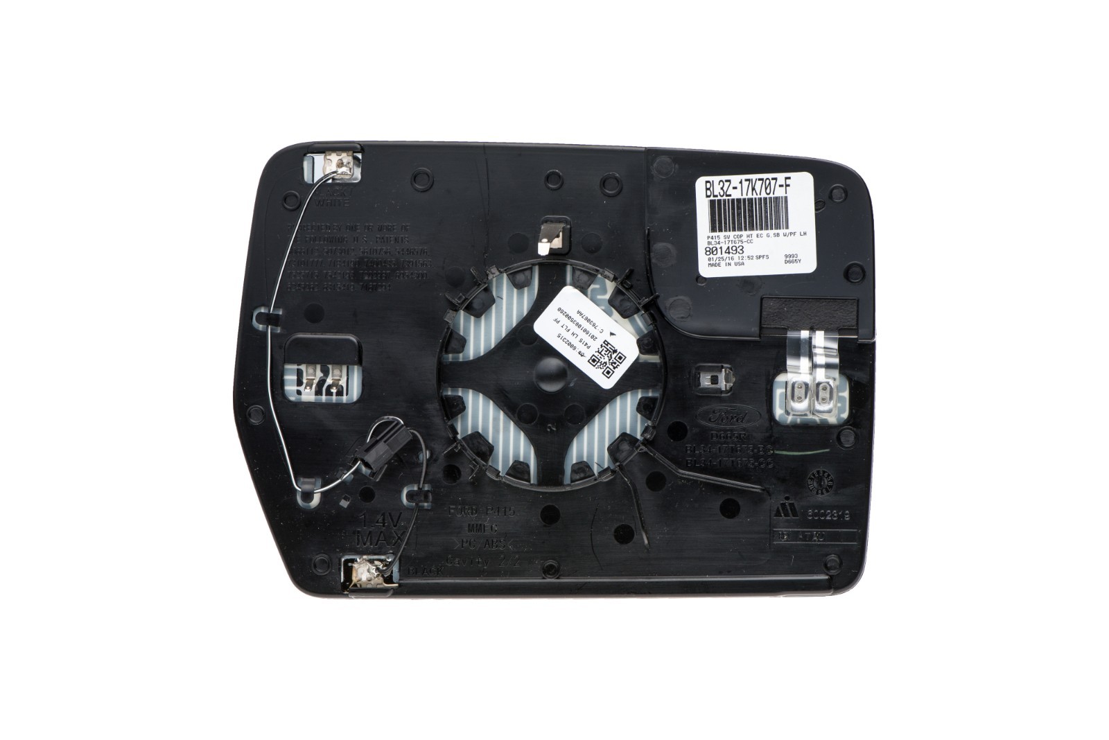 11-14 Ford F-150 Drivers Side Mirror Glass w/ Power Fold OEM NEW BL3Z ...