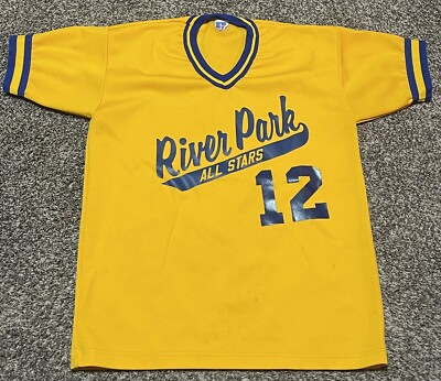 Vintage Russell Baseball Jersey Youth Large River Park All Stars ...
