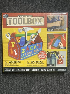 Build And Paint Wooden Tool Set for Kids Play Tool Box PreSchool Play ...