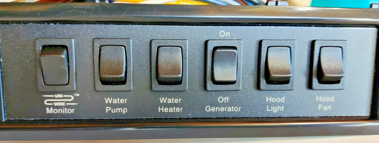 NEW JRV PRODUCTS RV RANGE HOOD MONITOR PANEL CONSOLE SWITCH W/ ENM HOUR ...