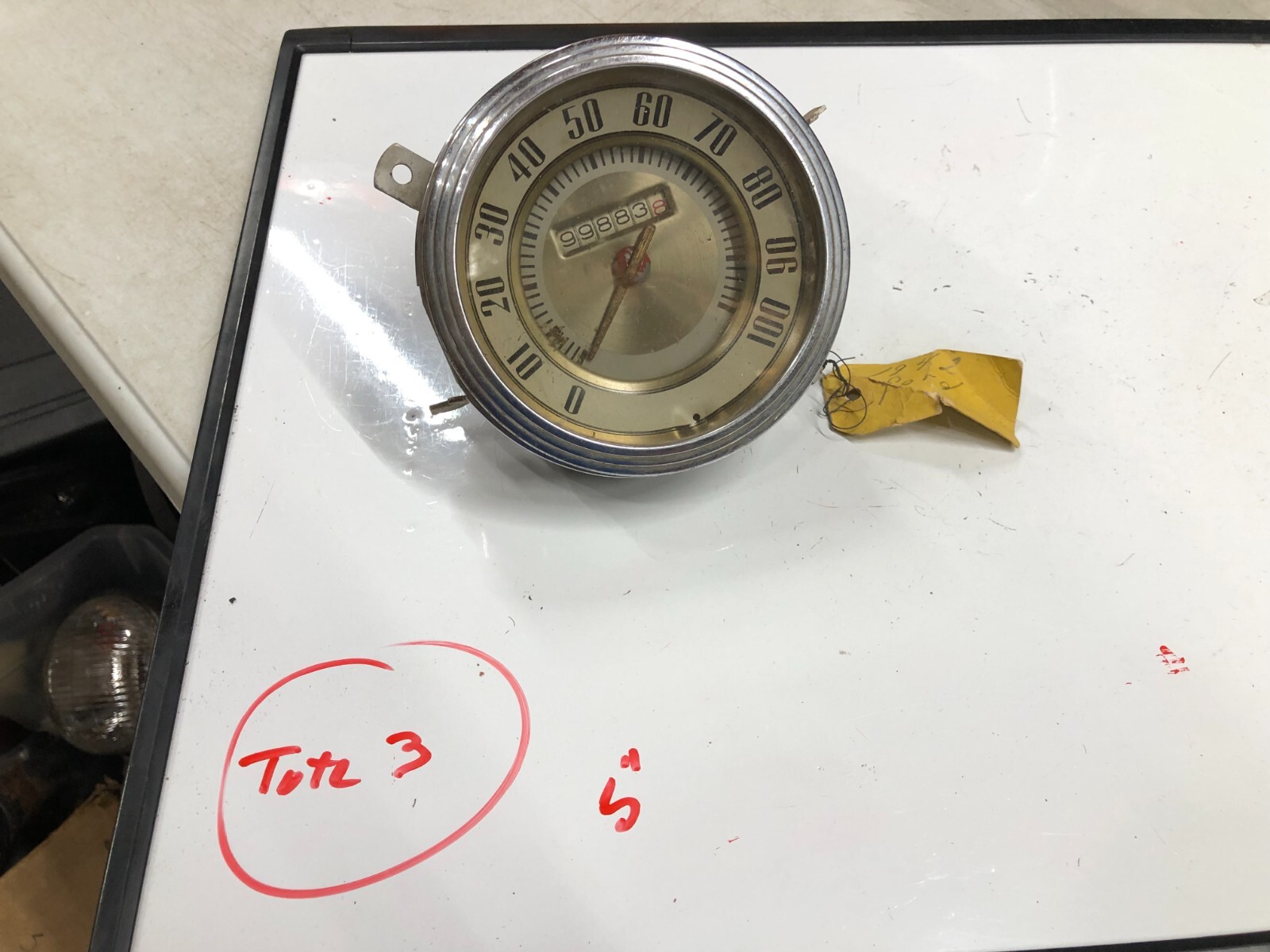 Vintage Original 1942 42 FORD Auto SPEEDOMETER Meter Dash Panel Mount ...