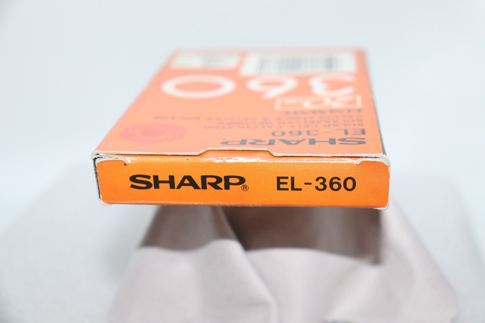 Vintage 1990 Sharp Calculator ELSI MATE Model EL-360 New Old Stock | eBay