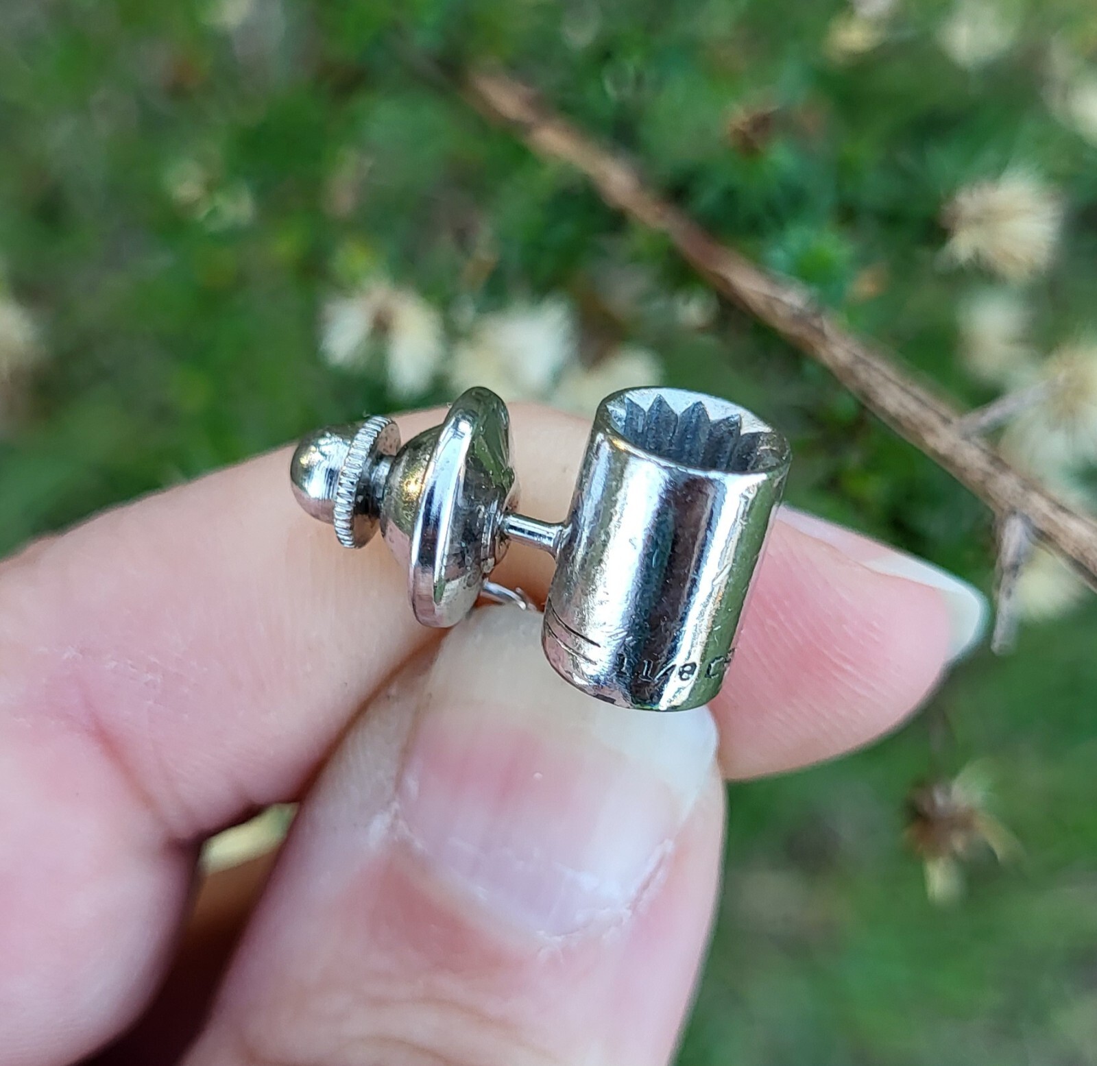 Novelty 1 1/2" Craftsman Socket Tie Tack Lapel Pin Silver Tone Tool ...