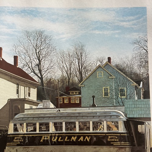 “The PULLMAN Diner, 1974” Art Print of OIL PAINTING “Booth Service ...