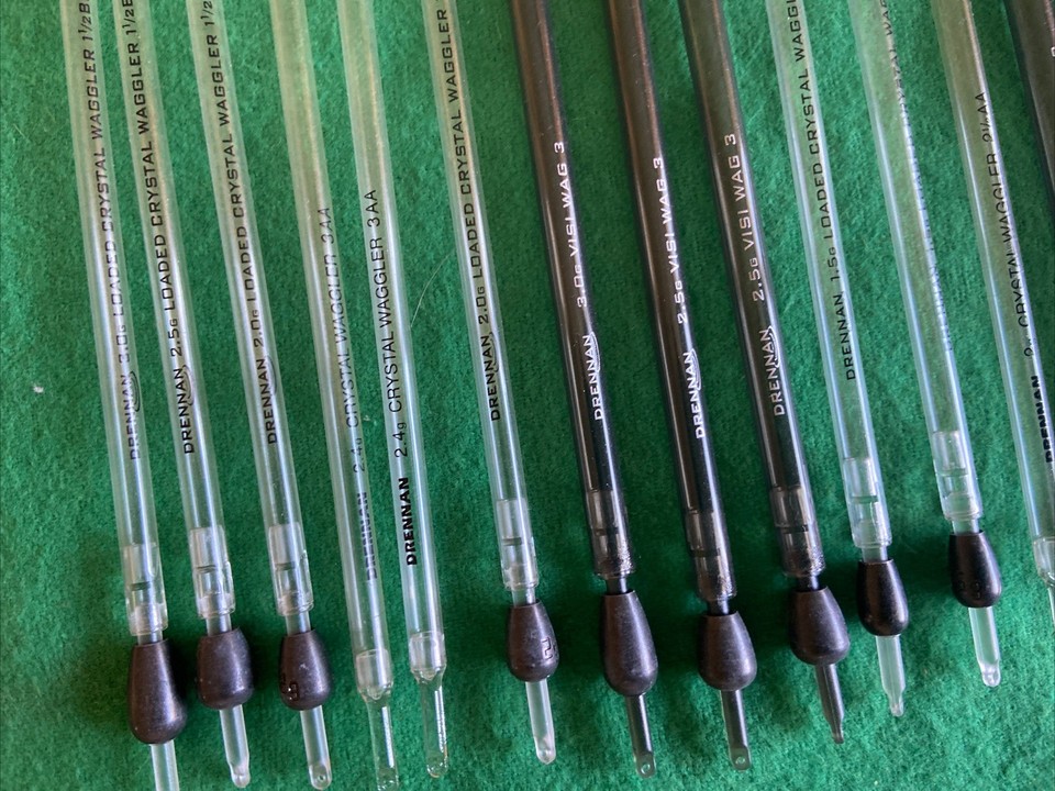 22 x Drennan Loaded / Unloaded Crystal / Visi Wag : Waggler Floats ...