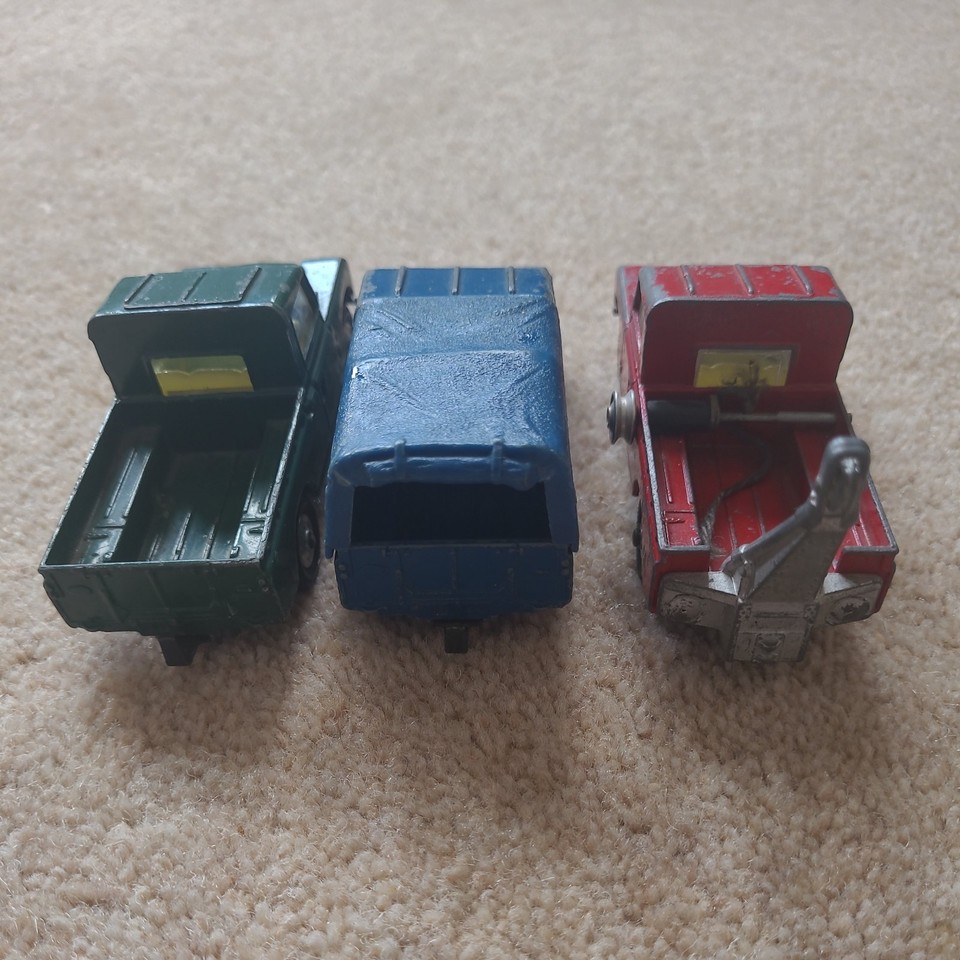 Corgi 3 x Land Rover 109" WB Blue, red and green | eBay UK