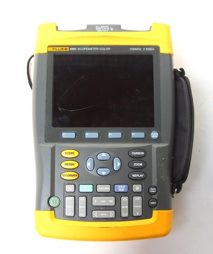Fluke 199C 200MHz 2.5 GS/s Digital Oscilloscope Scopemeter Multimeter ...