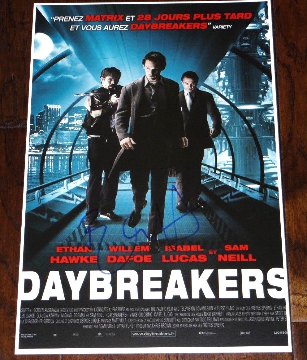 ETHAN HAWKE SIGNED DAYBREAKERS 12X18 MOVIE POSTER!!! | eBay