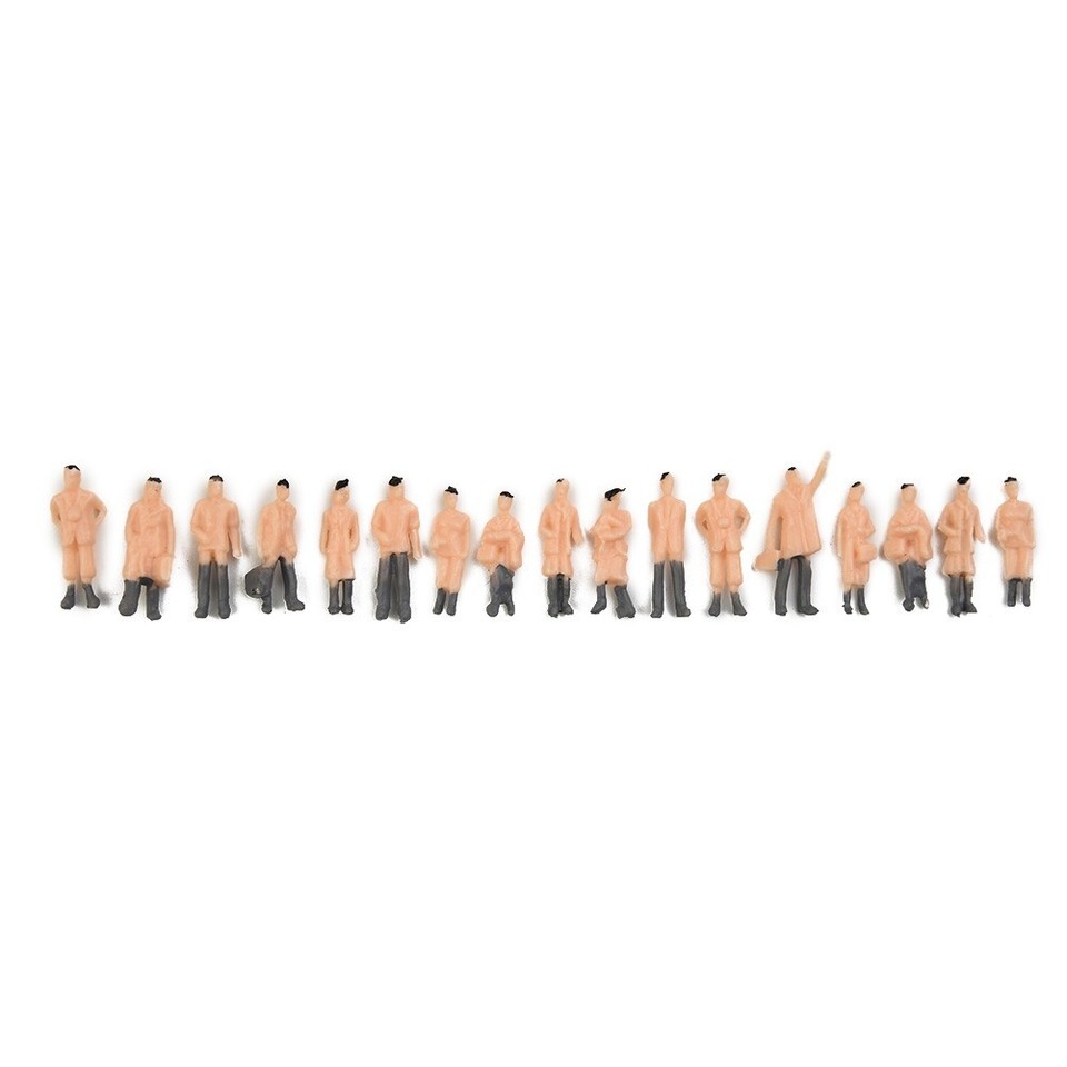 100/200 Pcs 1:87 HO Scale Painted Figures Model People Passengers ...