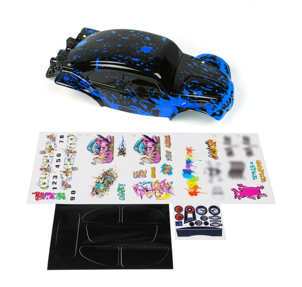 Custom Buggy Body Muddy Blue for ProSC10 1/10 Shell Baja Bug Truck Car ...