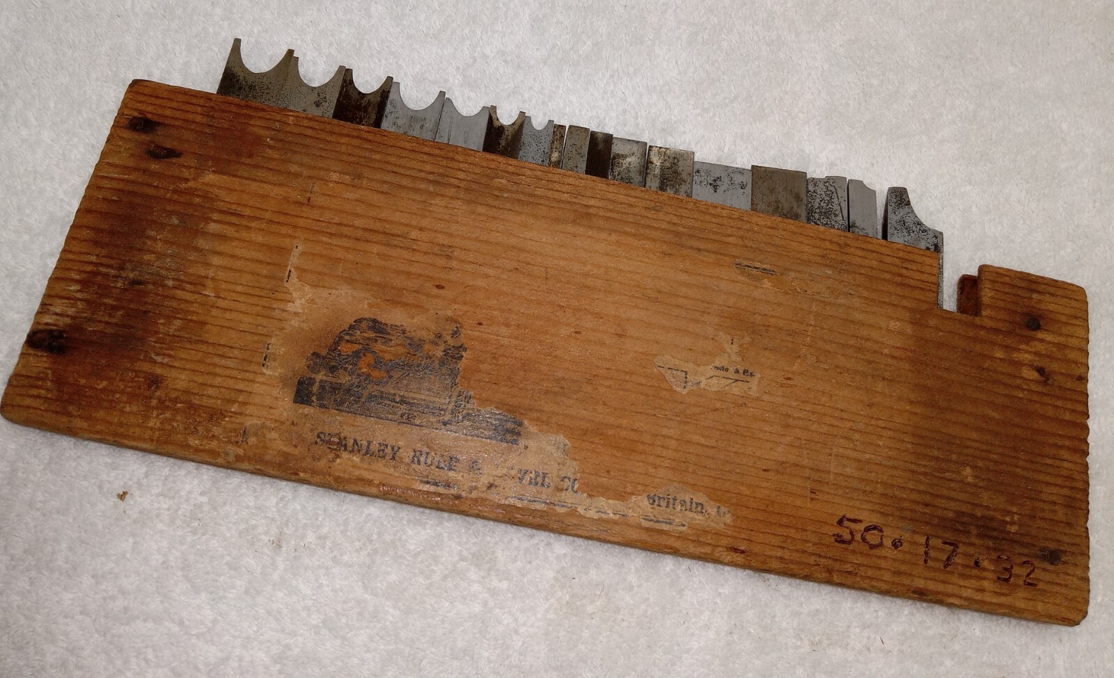 STANLEY # 50 plane cutters 17 in the case can ,be made to fit 45 /55 | eBay