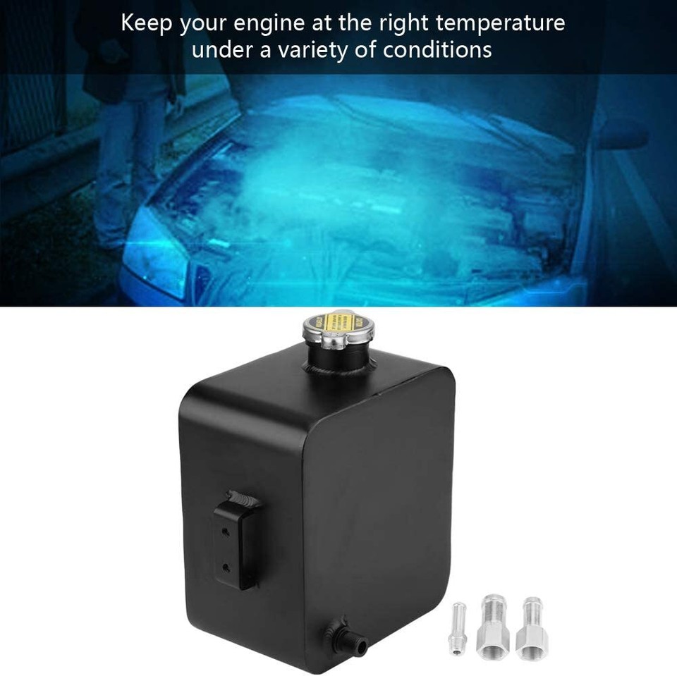 2.5L Aluminum Radiator Coolant Overflow Recovery Water Tank Bottle ...